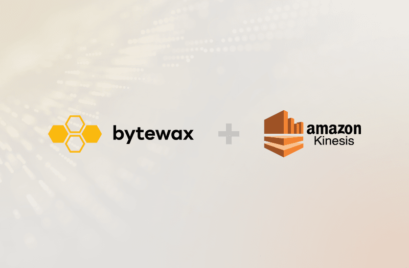 Analyzing Real Time Data In Python With AWS Kinesis Bytewax